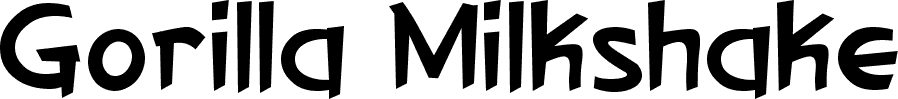 Gorilla Milkshake font