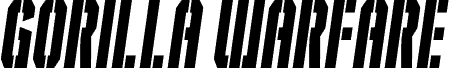 Gorilla Warfare Condensed font