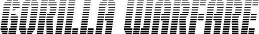 Gorilla Warfare Gradient font