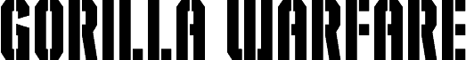 Gorilla Warfare font