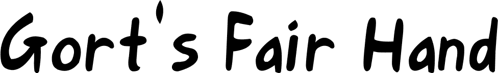 Gort's Fair Hand Upright font | Fonts2u.com