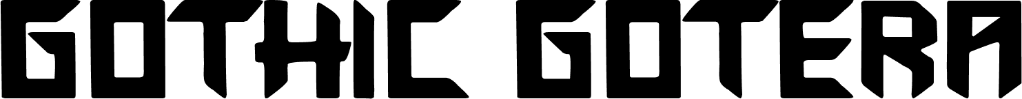 Gothic Gotera font | Fonts2u.com