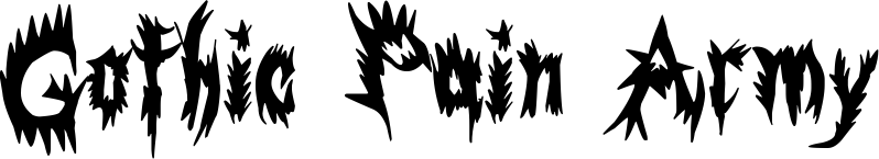 Gothic Pain Army font | Fonts2u.com