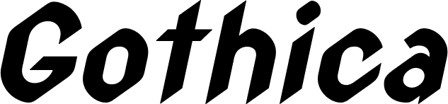 Gothica Bold Oblique font | Fonts2u.com