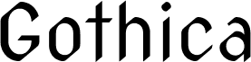 Gothica Bold font