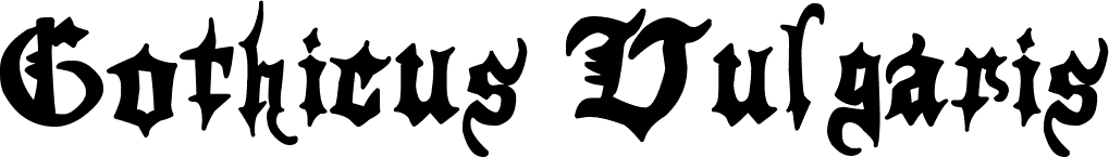 Gothicus Vulgaris font | Fonts2u.com