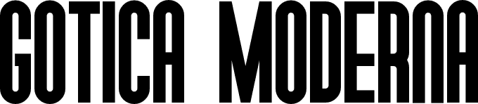 Gotica Moderna Bold KK Bold font