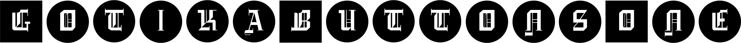 GotikaButtonsOne font | Fonts2u.com