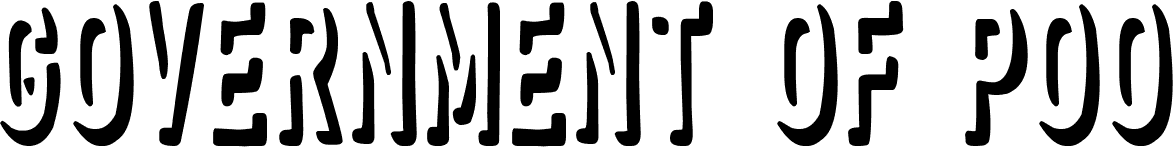 Government of poo font | Fonts2u.com