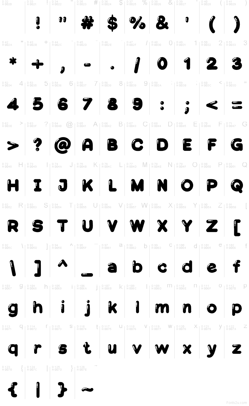 Gokart Bubble font