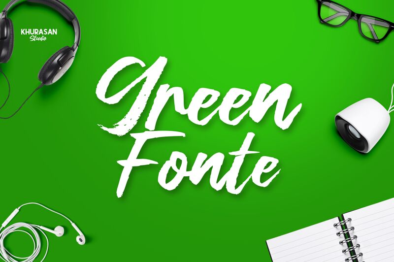 Green Fonte font | Fonts2u.com
