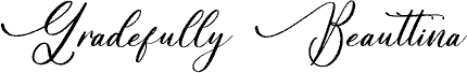 Gradefully Beauttina DEMO VERSI Italic 字体