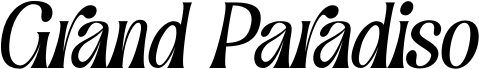 Grand Paradiso Script font | Fonts2u.com