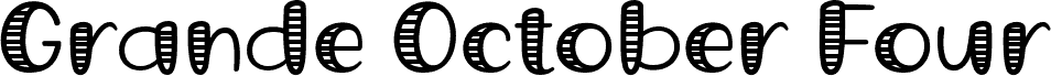 Grande October Four Italic fuente | Fonts2u.com