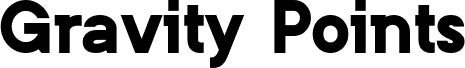 Gravity Points Width1 Regular font