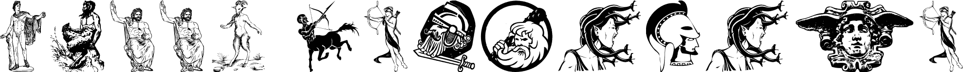 Greek Mythology font | Fonts2u.com