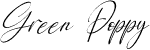 Green Poppy font | Fonts2u.com