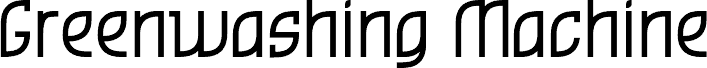 Greenwashing Machine font | Fonts2u.com