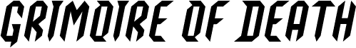 Grimoire Of Death font | Fonts2u.com
