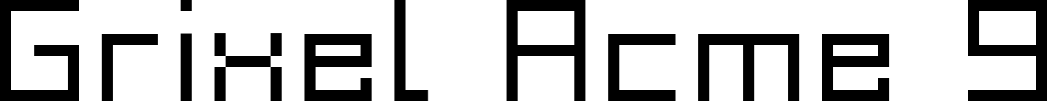 Grixel Acme 9 Regular Xtnd font
