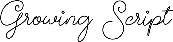 Growing Script free font | Fonts2u.com