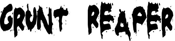 Grunt Reaper font | Fonts2u.com