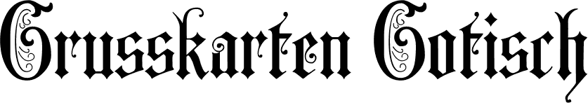 Grusskarten Gotisch font | Fonts2u.com