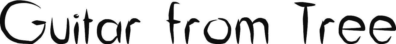 Guitar from Tree font