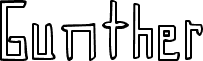 Gunther Regular font