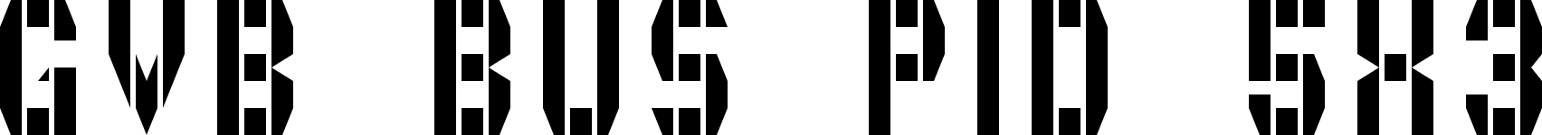 GVB Bus PID 5x3 Regular font | Fonts2u.com