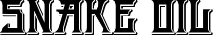 H74 Snake Oil Solid font