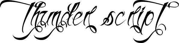 H74 Thunder Script fuente | Fonts2u.com