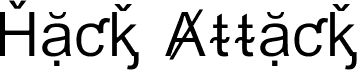 Hack Attack font