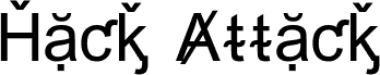 Hack Attack Bold font