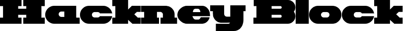 Hackney Block Outline font | Fonts2u.com