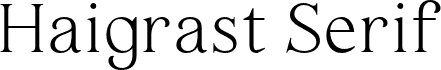 Haigrast Serif Deco PERSONAL Regular font | Fonts2u.com