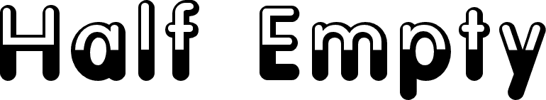 Half Empty font