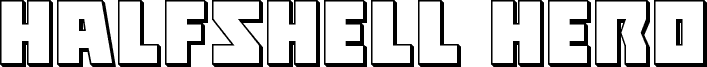 Halfshell Hero Half-Tone Regular font | Fonts2u.com