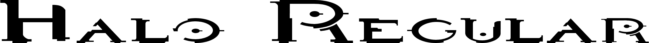 HaloRegular フォント | Fonts2u.com