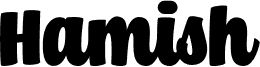 Hamish font
