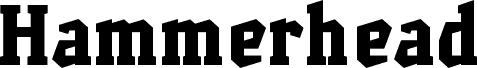 Hammerhead Bold font | Fonts2u.com