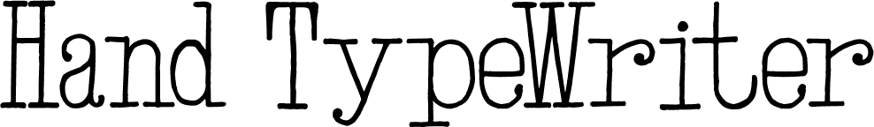 Hand TypeWriter font | Fonts2u.com