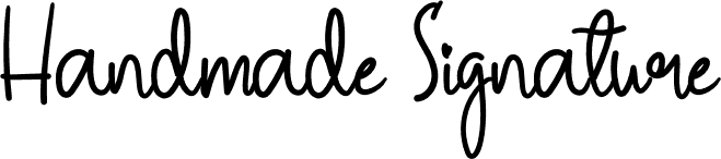 Handmade Signature font