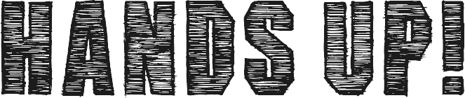 Hands Up! font