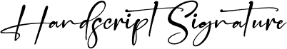 Handscript Signature font