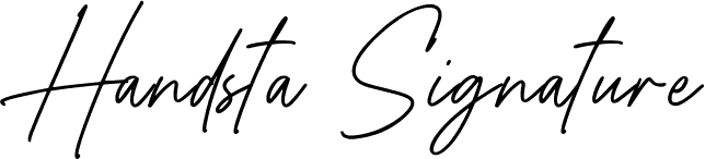 Handsta Signature font