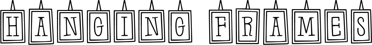Hanging Frames Regular font
