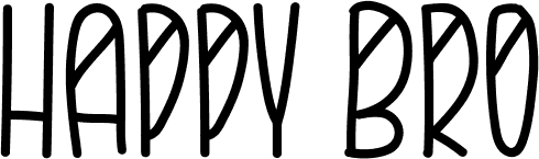 HAPPY BRO font