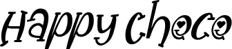 Happy Choco font