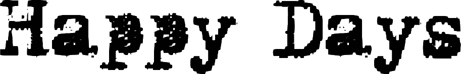 Happy Days font | Fonts2u.com